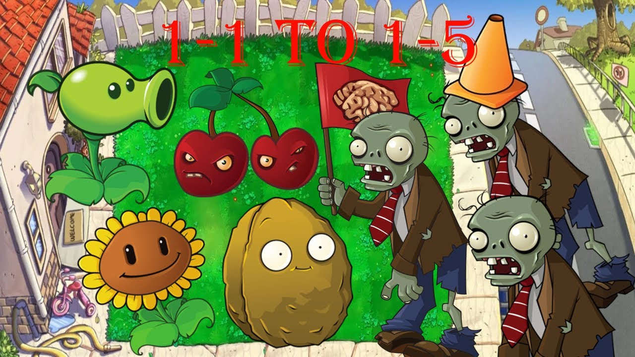 Plants Vs Zombies Expansion Mod 1-1 to 1-5 - YouTube