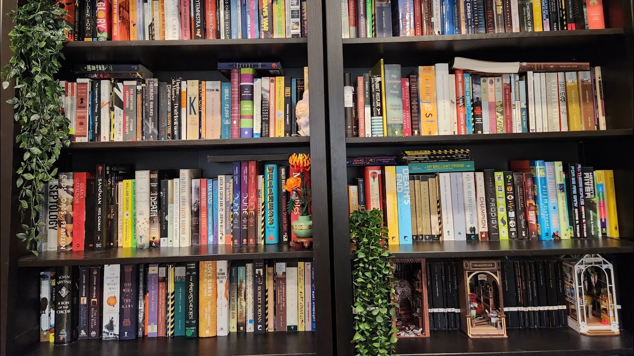 Tour and Declutter My Unread Fiction Books and Setting Aside Books to ...