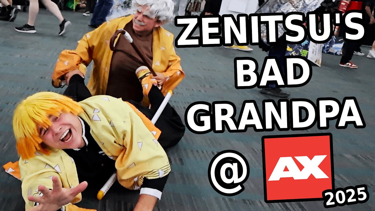 Zenitsu's Bad Grandpa || Anime Expo 2025 || Demon Slayer IRL Skit - YouTube