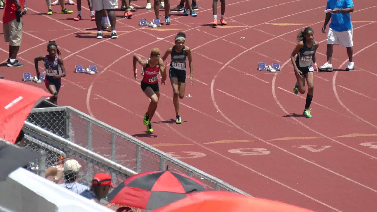 2015 TRACK HOUSTON CHAMPIONSHIP MEET 13 -14 YR GIRLS 100 METER H3 - YouTube