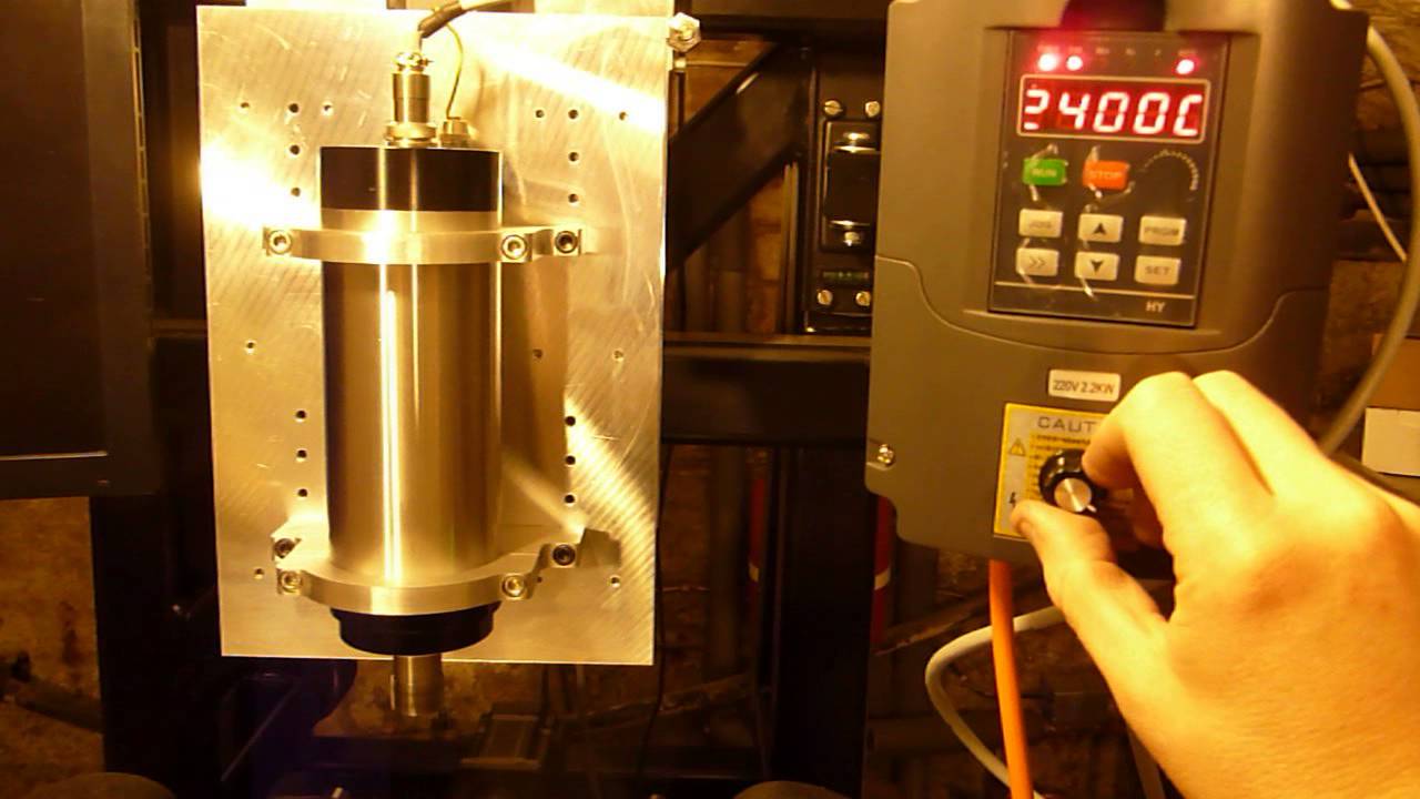 Huanyang VFD added potentiometer - YouTube