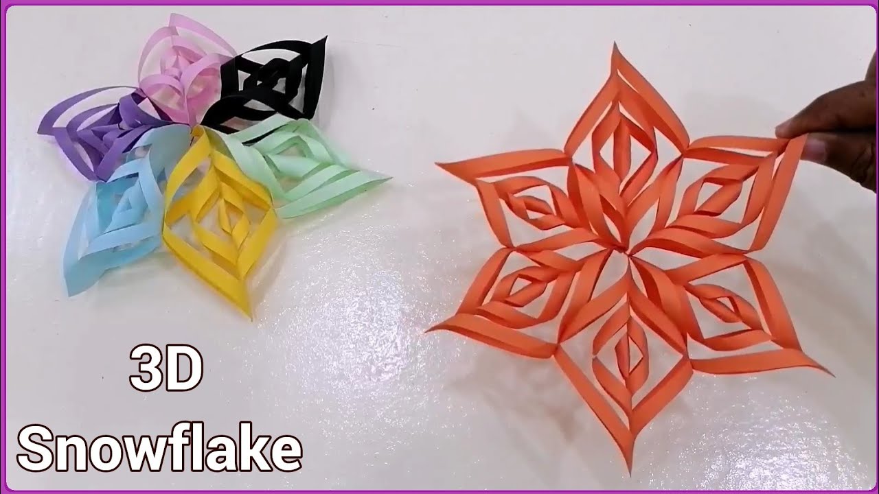 DIY 3D Paper Snowflake Tutorial - YouTube