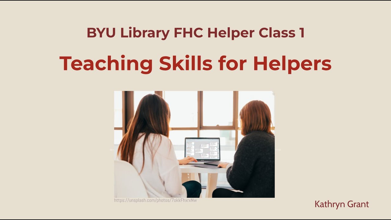 Family History Helper Series (for LDS) 1: Teaching Skills for Helpers ...