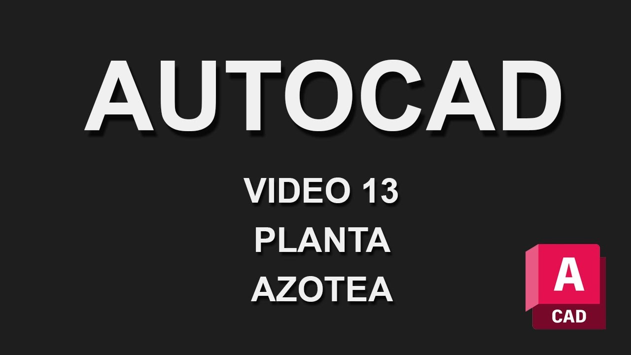 AutoCAD clase 14 - Planta de azotea - YouTube
