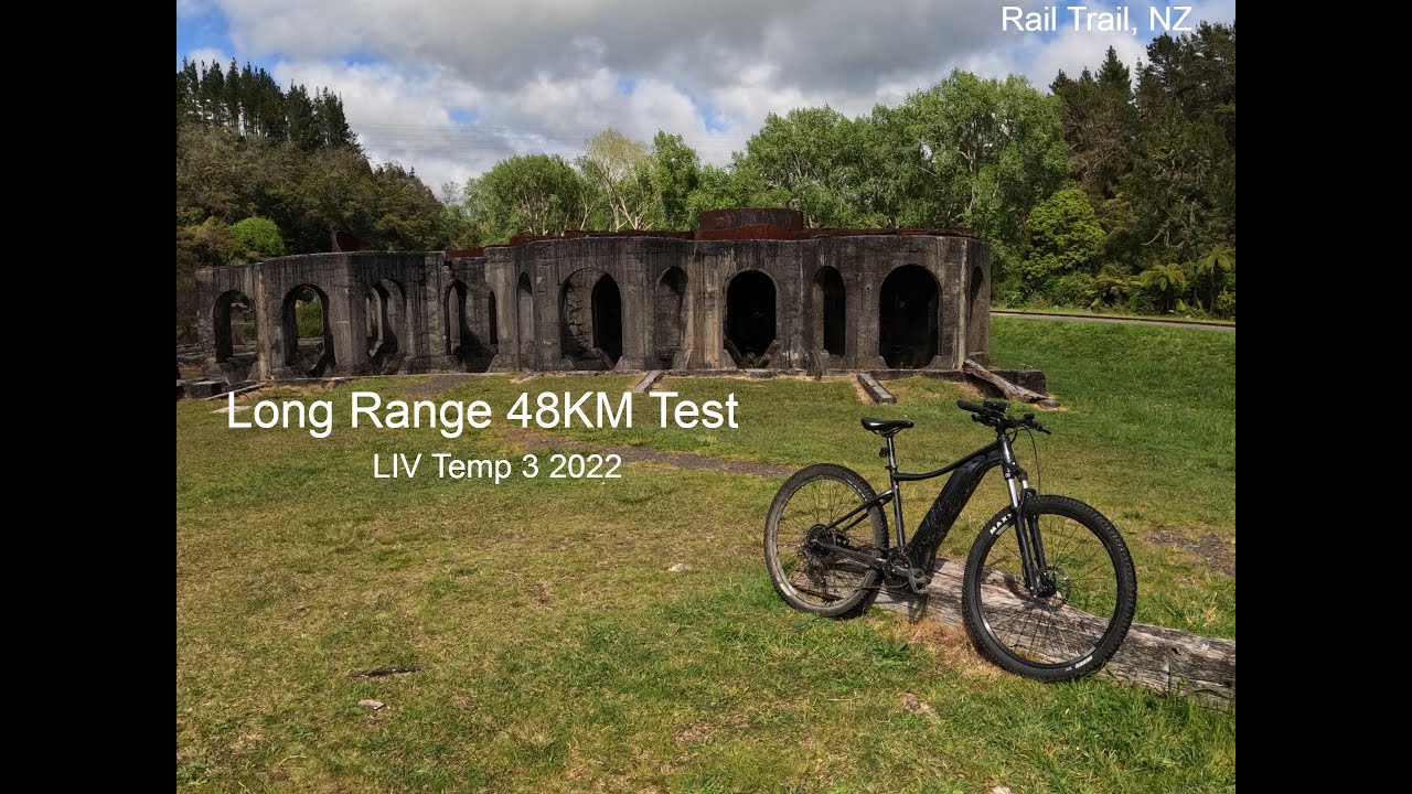 Waihi to Paeroa Rail Trail E-bike Battery Test Liv Temp 3 E-Bike 2022 ...