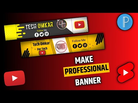 How To Make Professional YouTube Banner On Mobile | Channel Art Kaise ...
