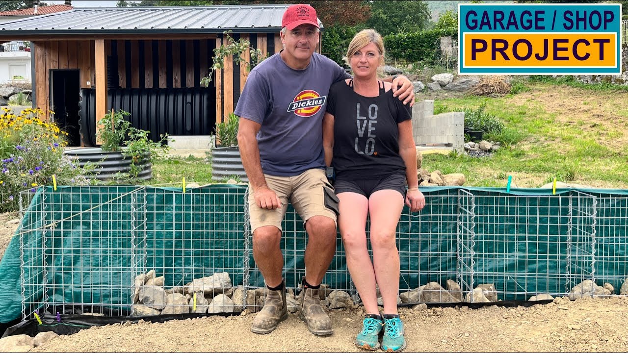 Gabion Wall & Garage Tidy Up | Garage Workshop Project Ep45 - YouTube