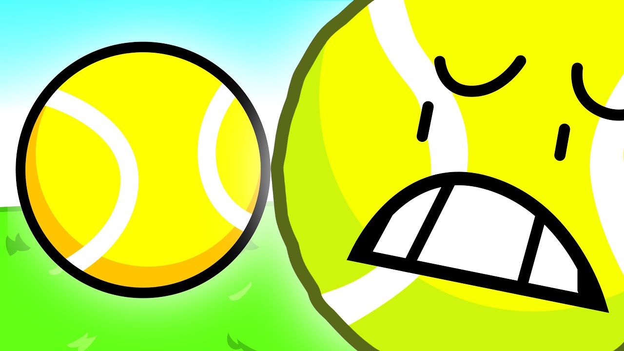 BFDIA: tennisball encounters a faceless clone of himself (animated ...