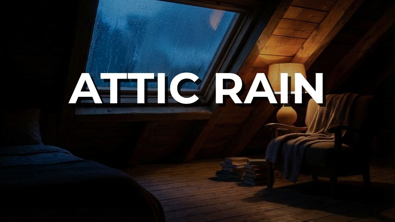 Rain in the Attic for Deep Sleep – 3 Hours of Cozy Roof Rain Sounds (3 ...
