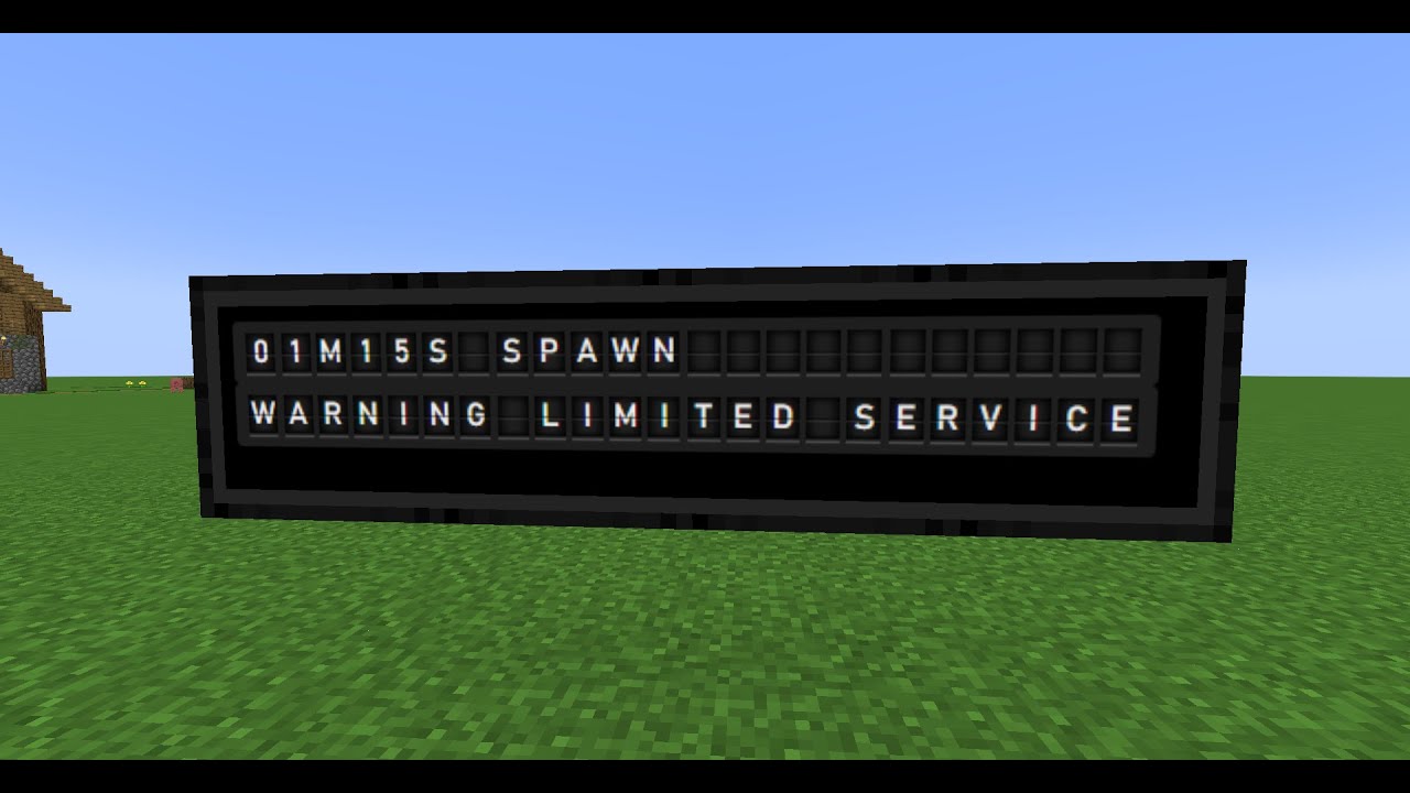 Minecraft Split Flap Display Showcase - YouTube