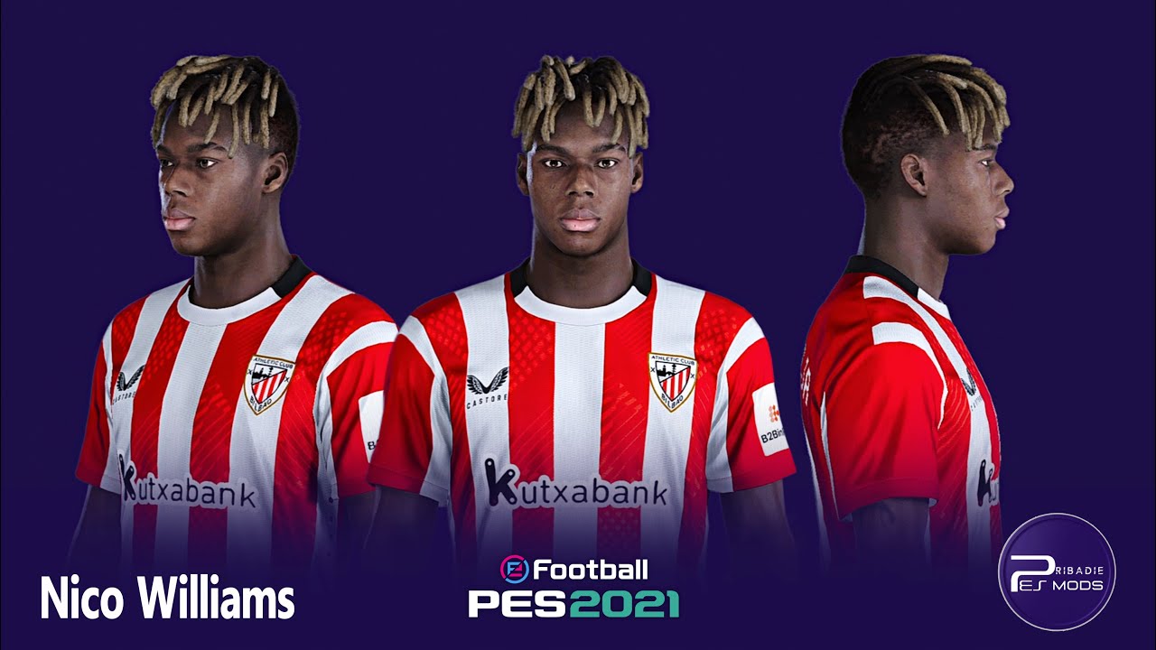 Nico Williams 21 Face PES 2021 - YouTube