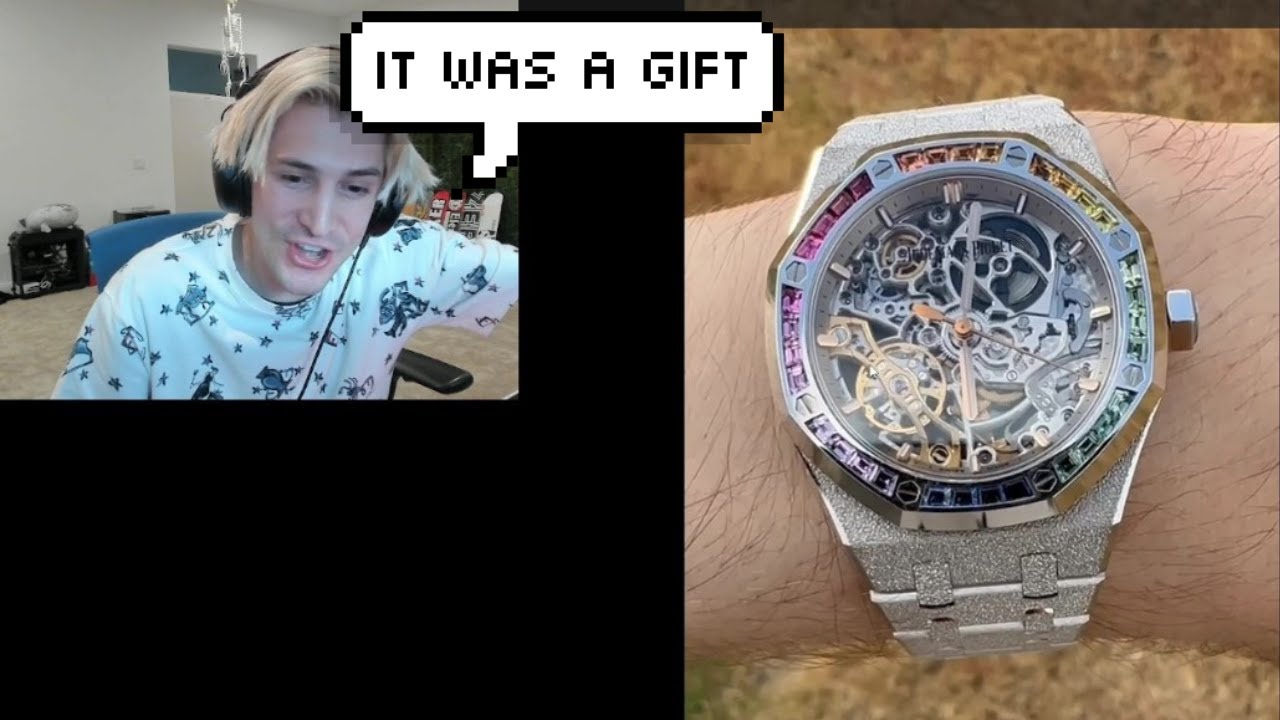 xQc says he paid $0 for the watch - YouTube