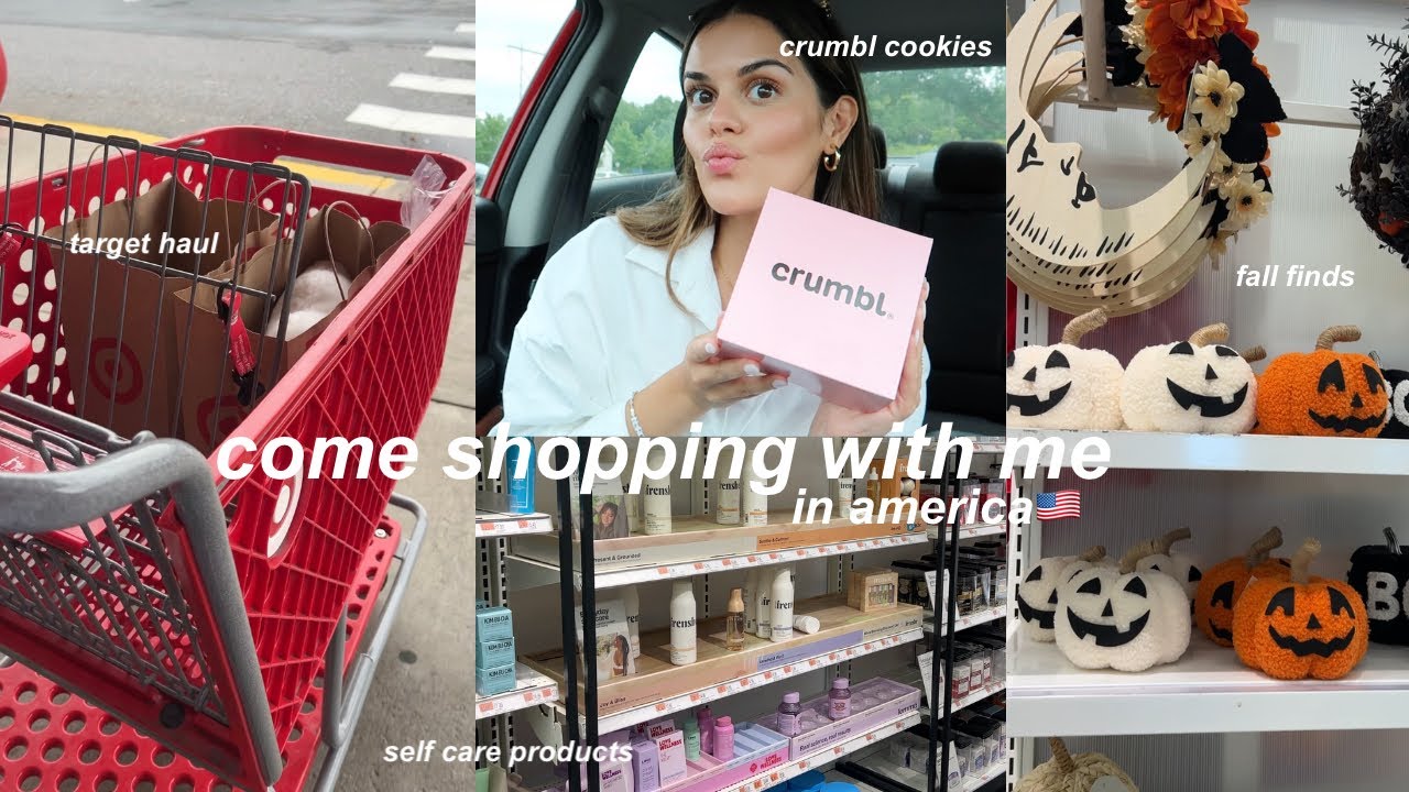 come shopping with me🛍️🛁: usa shopping day, target haul, crumbl cookies ...