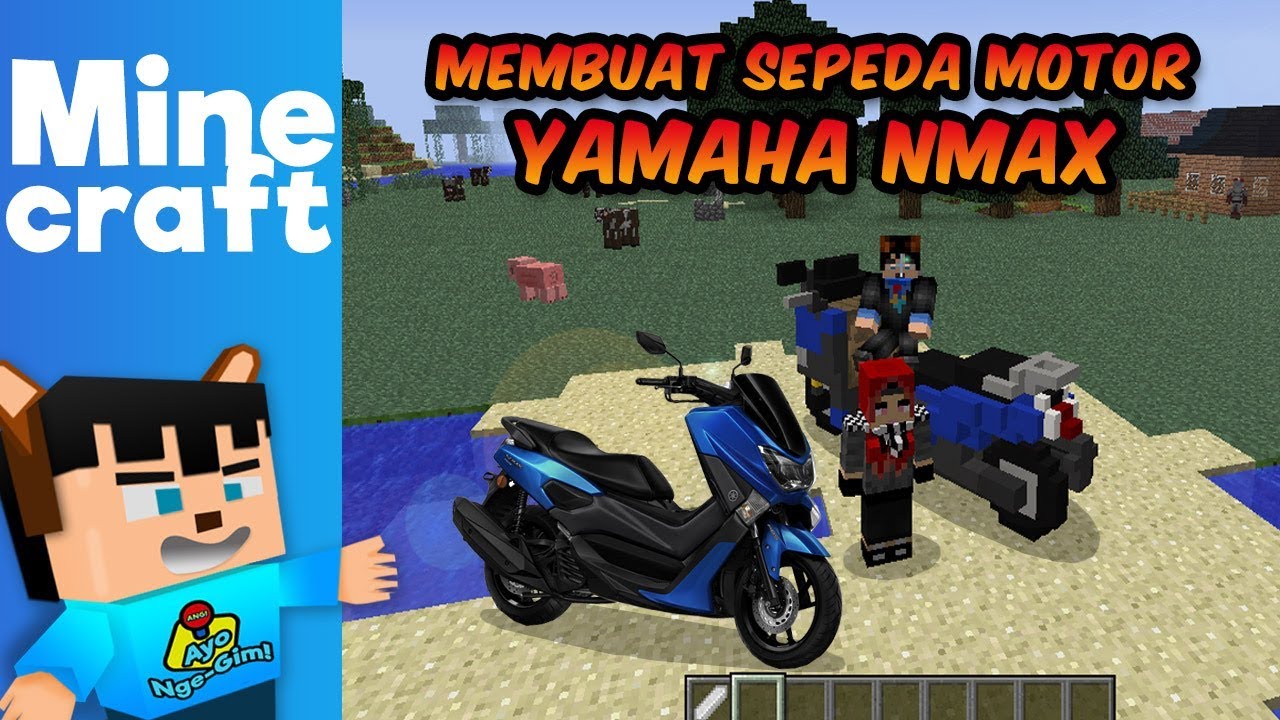 Minecraft : Membuat Sepeda Motor Yamaha NMax - YouTube