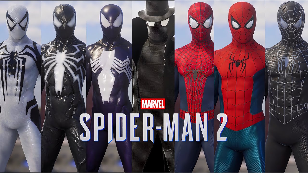 Marvel's Spider-Man 2 PS5 - All Peter Parker Suits & Styles Showcase ...