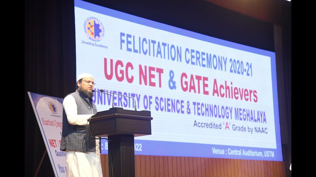 Chancellor USTM, Shri Mahbubul Hoque @ UGC NET/GATE Achievers ...