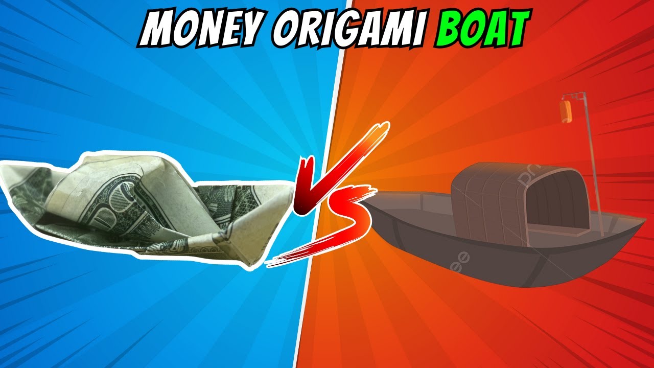 How to Make an Origami Boat from Money - Fun and Easy Gift Idea! - YouTube