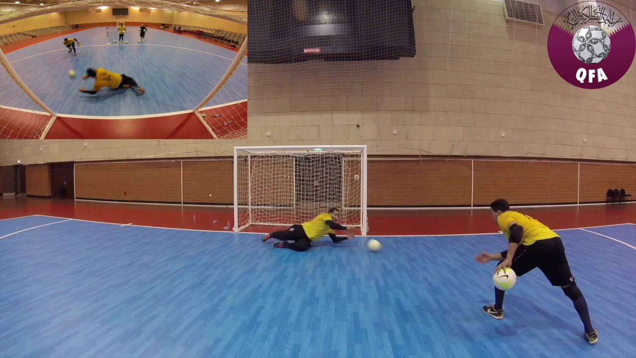 Goalkeeper training (futsal 17/3/18 ) national team - YouTube