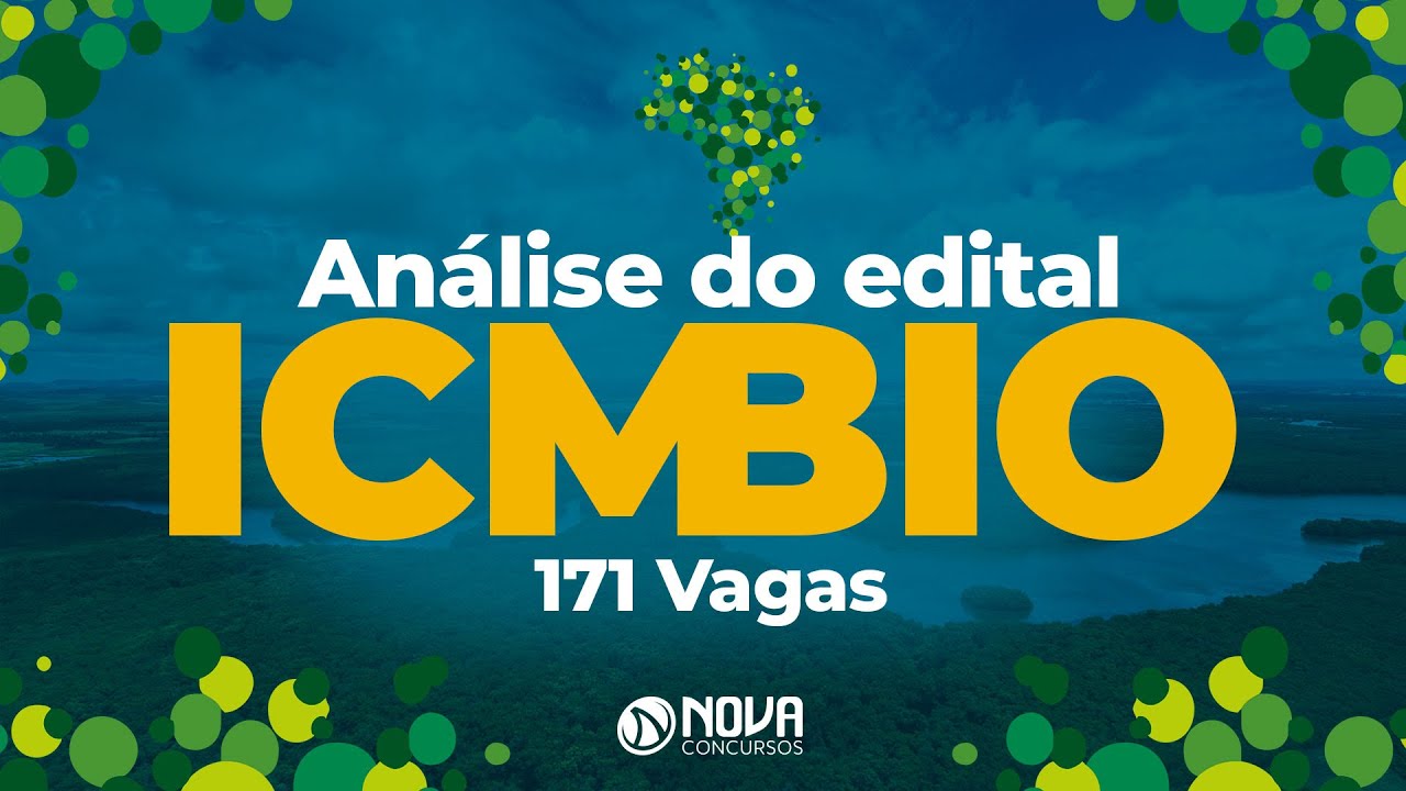 Edital ICMBio Publicado!! 171 Vagas e Salários de Até R$ 8 Mil! - YouTube
