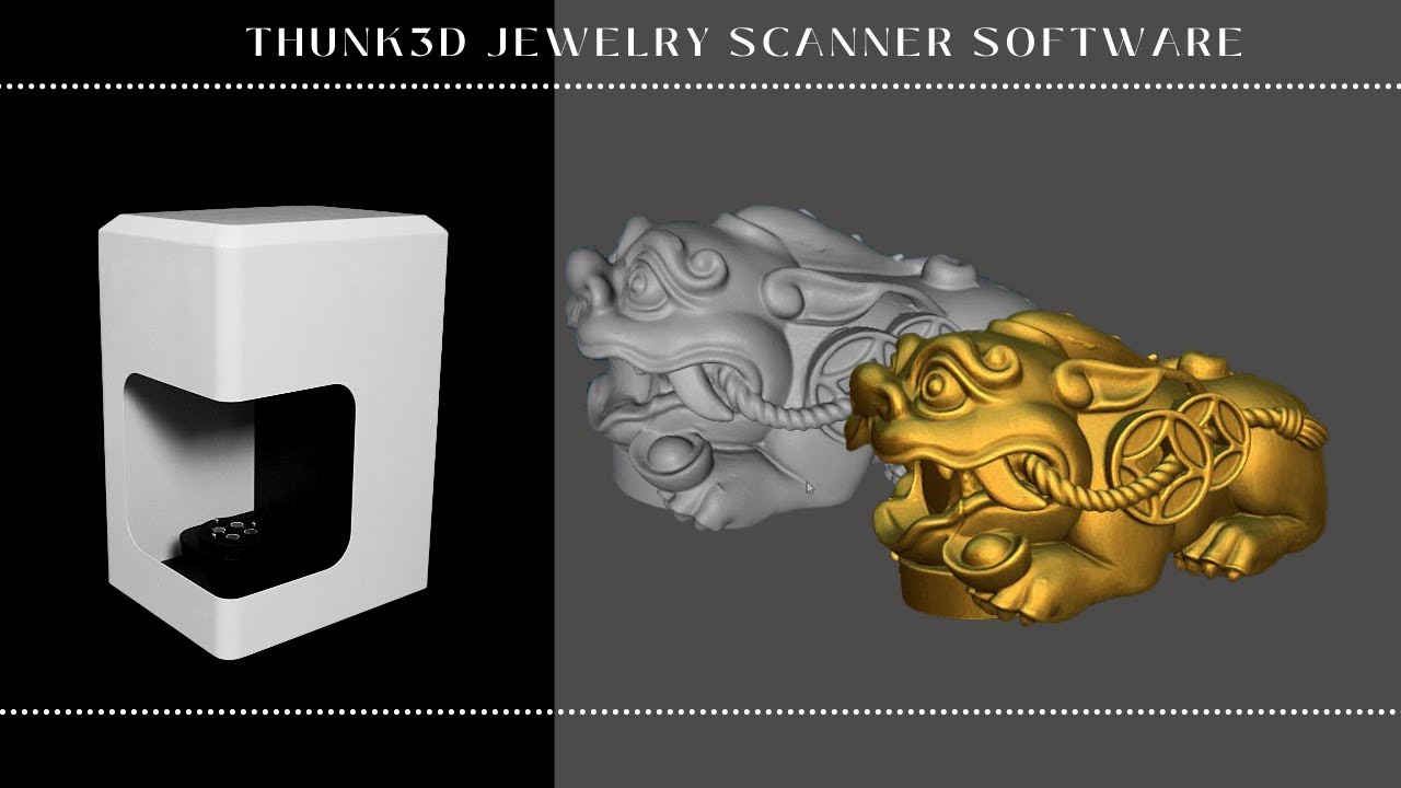 Thunk3D jewelry scanner software - YouTube