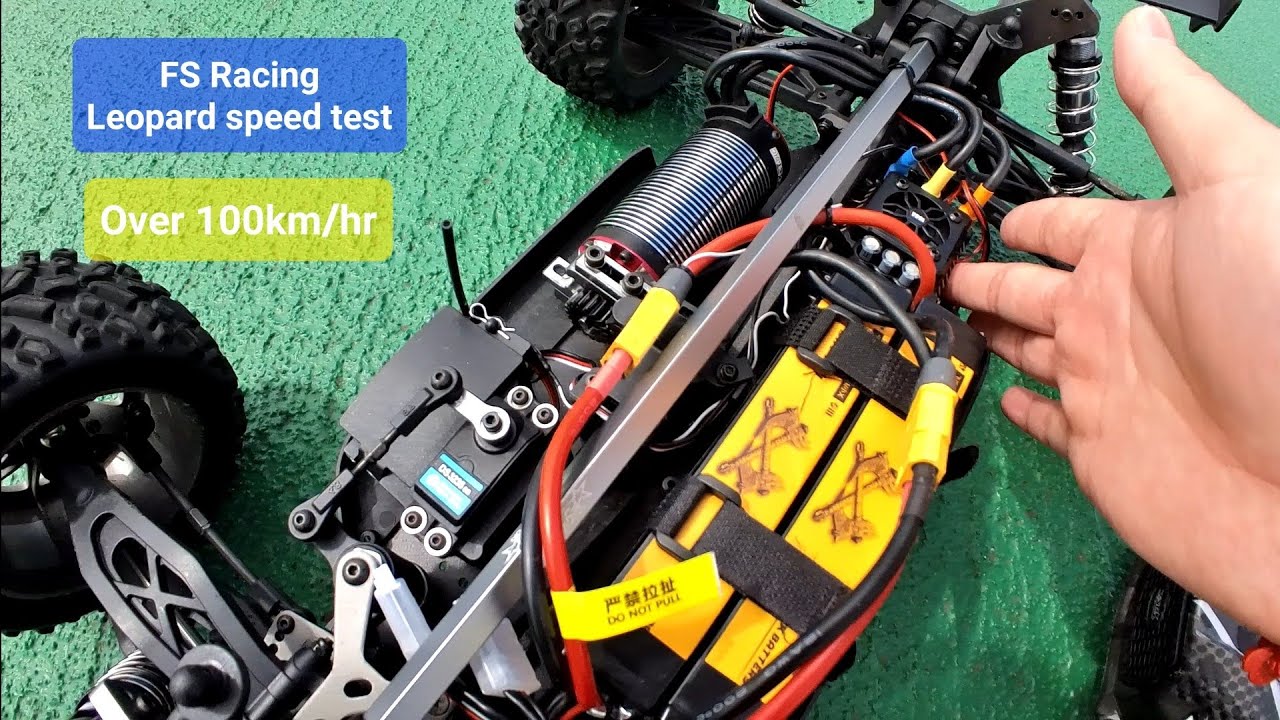 FSR Leopard speed test on 4s 6s 12t and 18t pinion [Eng sub] (飞神猎豹 4s ...