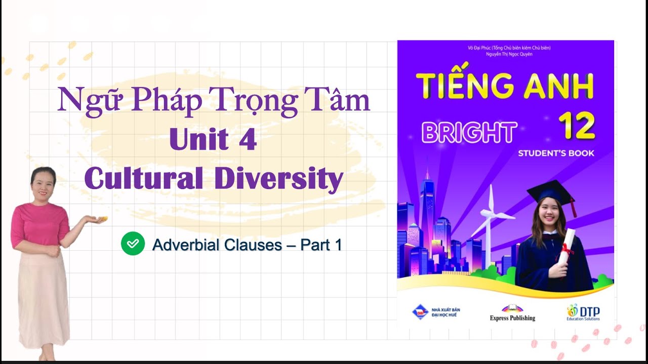 Tiếng Anh 12 Bright - Unit 4 Cultural Diversity - Grammar - YouTube