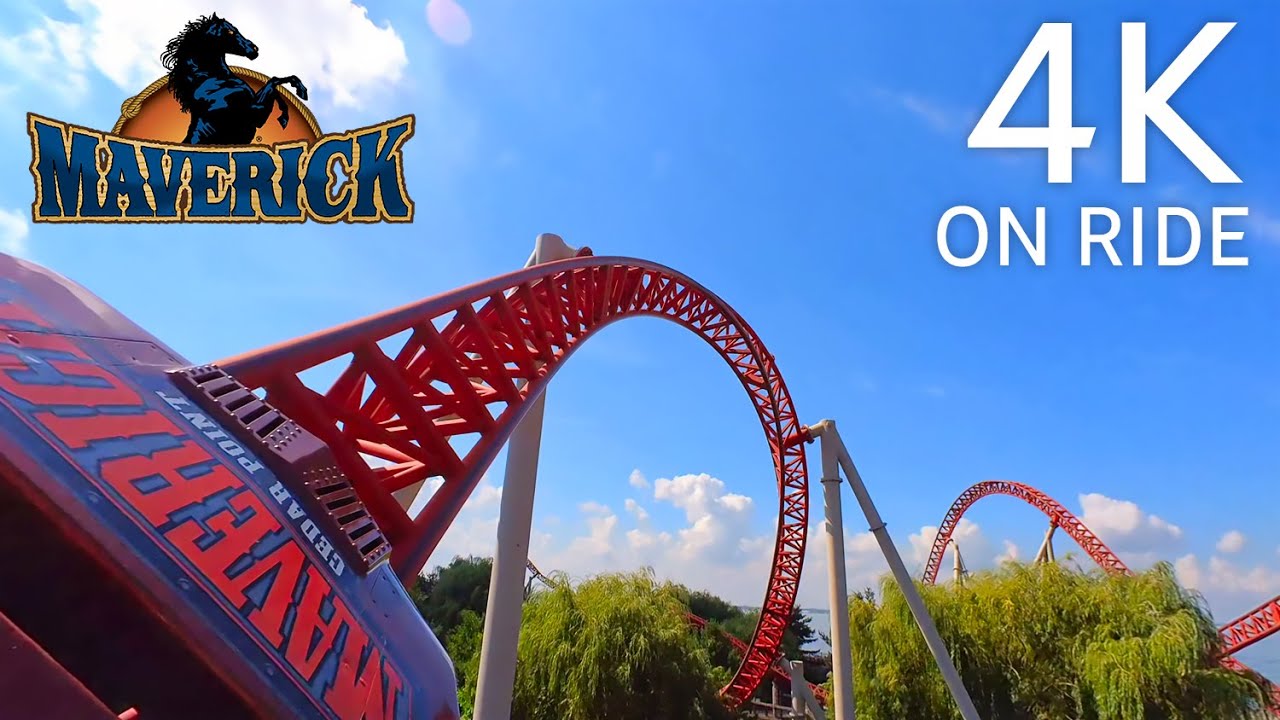 [4K] Maverick 🎢 On Ride - CEDAR POINT - YouTube