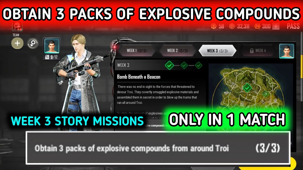 OBTAIN 3 PACKS OF EXPLOSIVE COMPOUNDS FROM AROUND TROI 🔥 WEEK 3 STORY ...