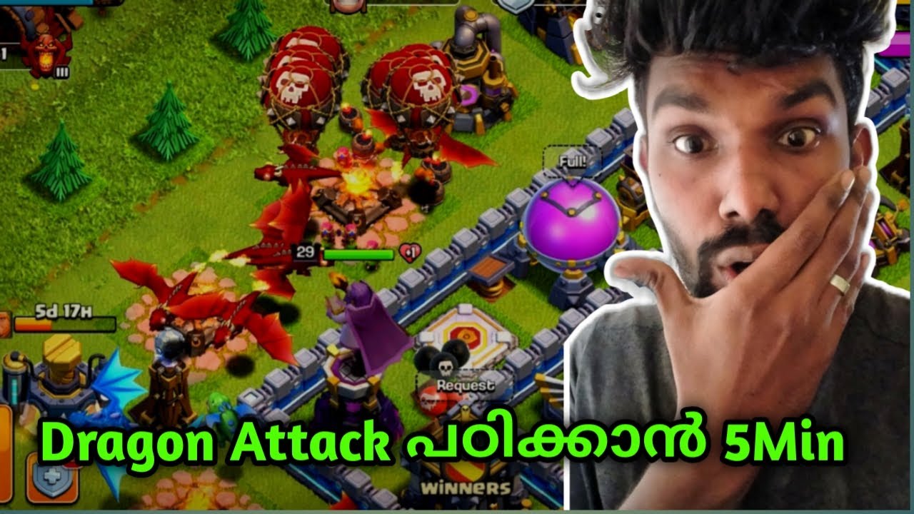 TH12 Best dragon with bat spell attack strategy in clash of clans ...