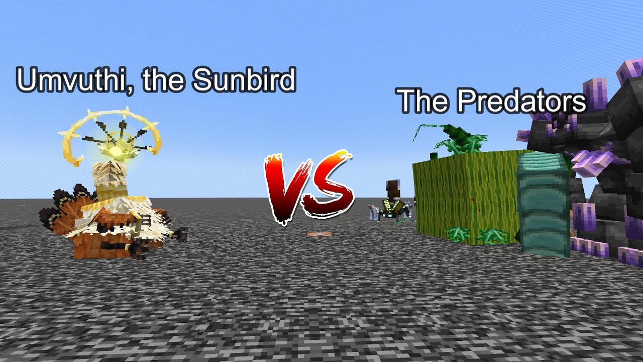 Umvuthi, the Sunbird vs The Predators Minecraft Mob Battle - YouTube