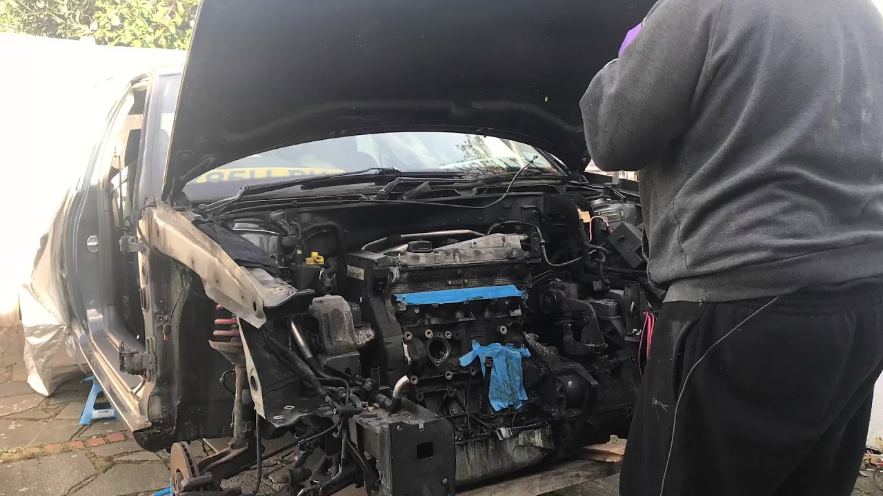 Golf MK4 1.8T Engine Removal - YouTube