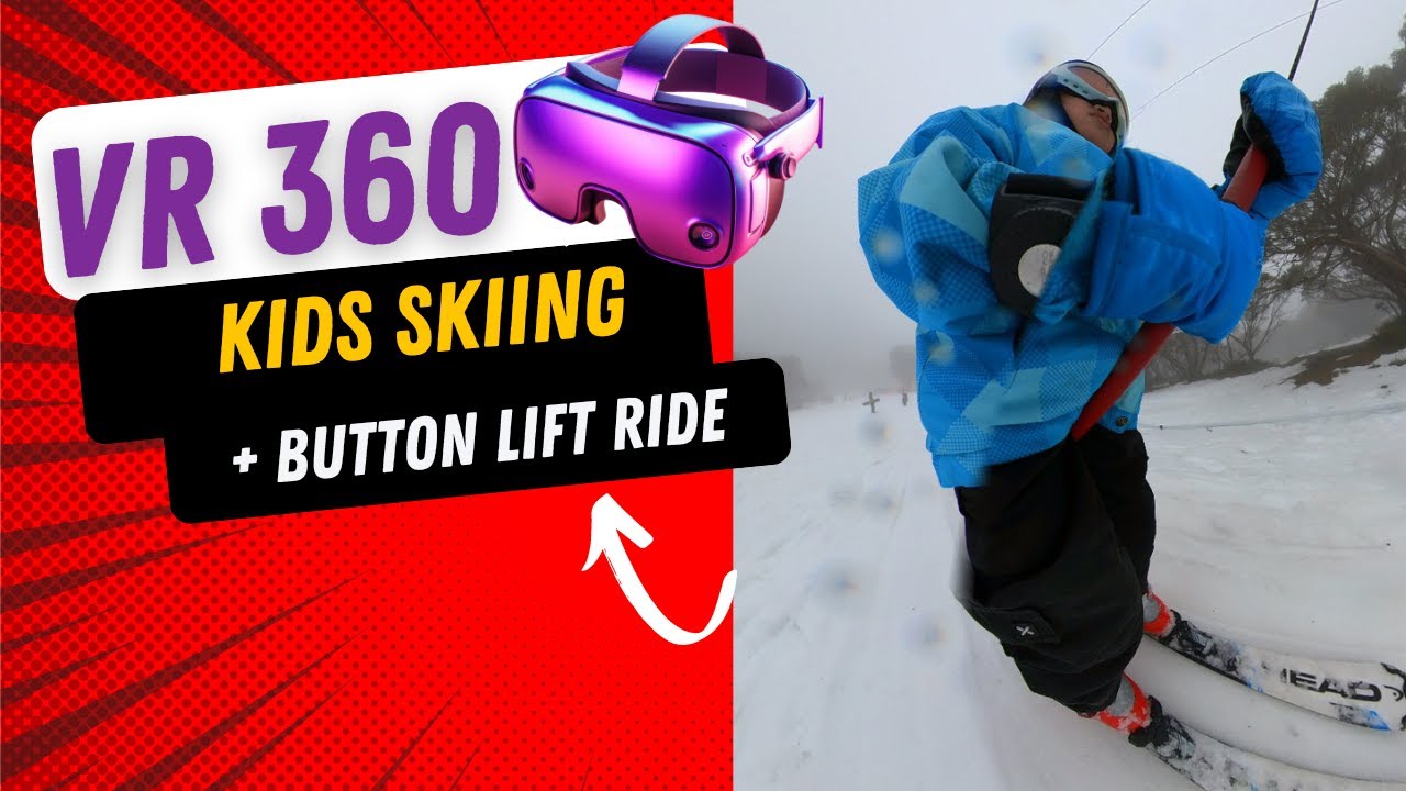 360 VR Ski and Button Lift - Snow Mountain - YouTube