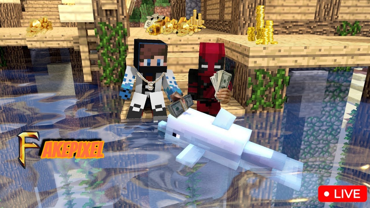 playing in night fakepixel # Fakepixel #Skyblock #minecraft #live - YouTube