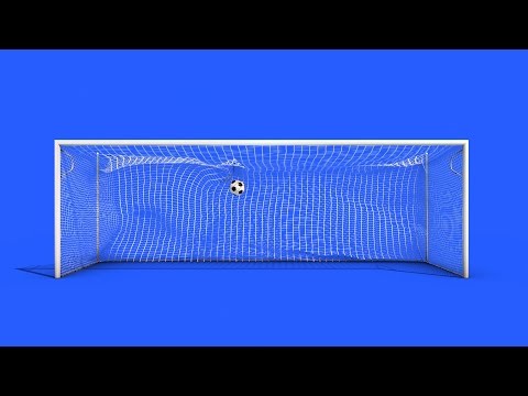 Green Screen GOAL Soccer Net Dynamic Collision Simulation - Footage PixelBoom