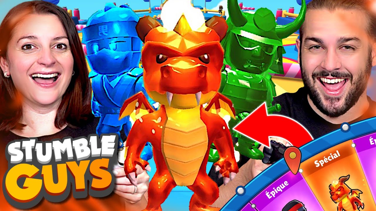 ON JOUE A STUMBLE GUYS AVEC NOTRE NOUVEAU SKIN SPECIAL INFERNO DRAGON ...
