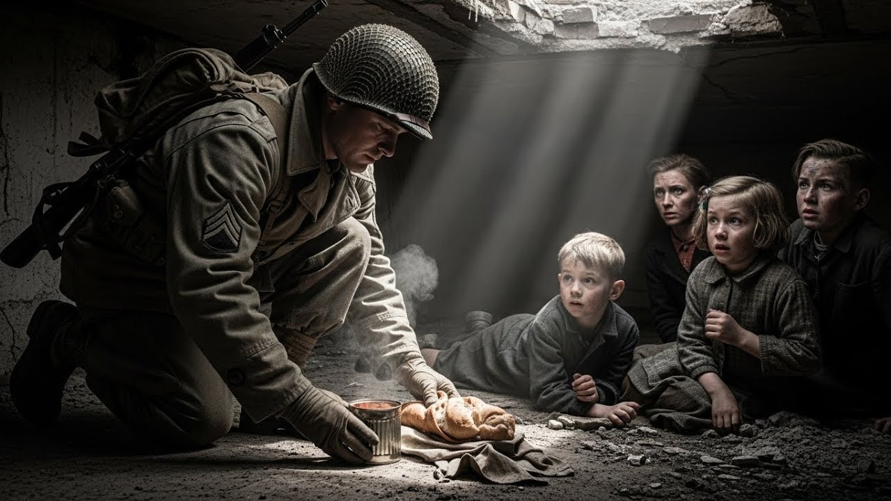 German Family Hides in Basement — American Soldier Brings Them Food ...