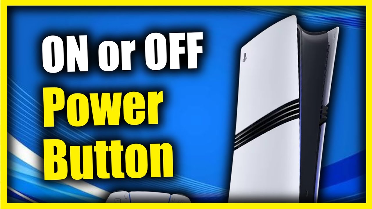 How to Turn On or OFF PS5 Pro using Manual Power Button (Easy Tutorial ...