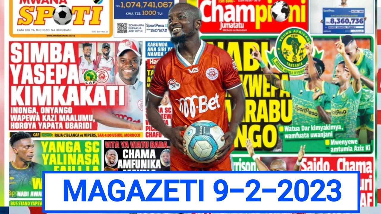 🔴#Live_Magazeti Ya Michezo Leo, SIMBA Yawekewa Video Za Picha Chafu ...