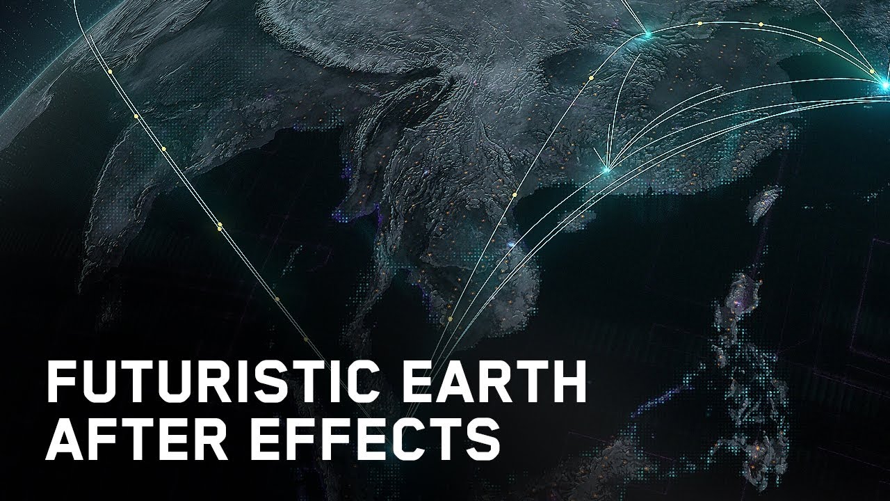 Earth Futuristic After effects Tutorial - YouTube