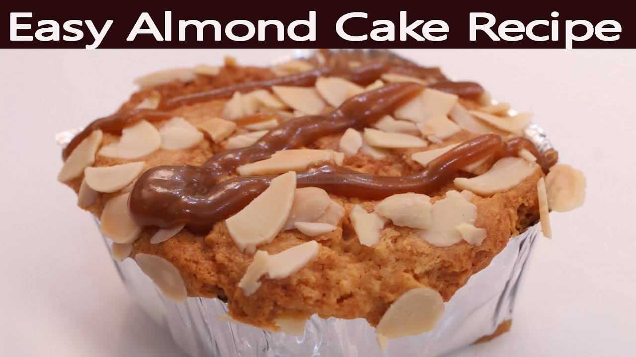 Almond Cake Badam Cake Recipe Without Oven Easy Cake Recipe - YouTube