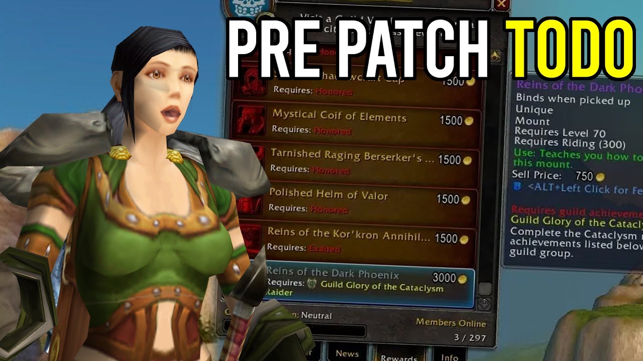 You *MUST DO THESE* In The Cataclysm Pre Patch ! - YouTube