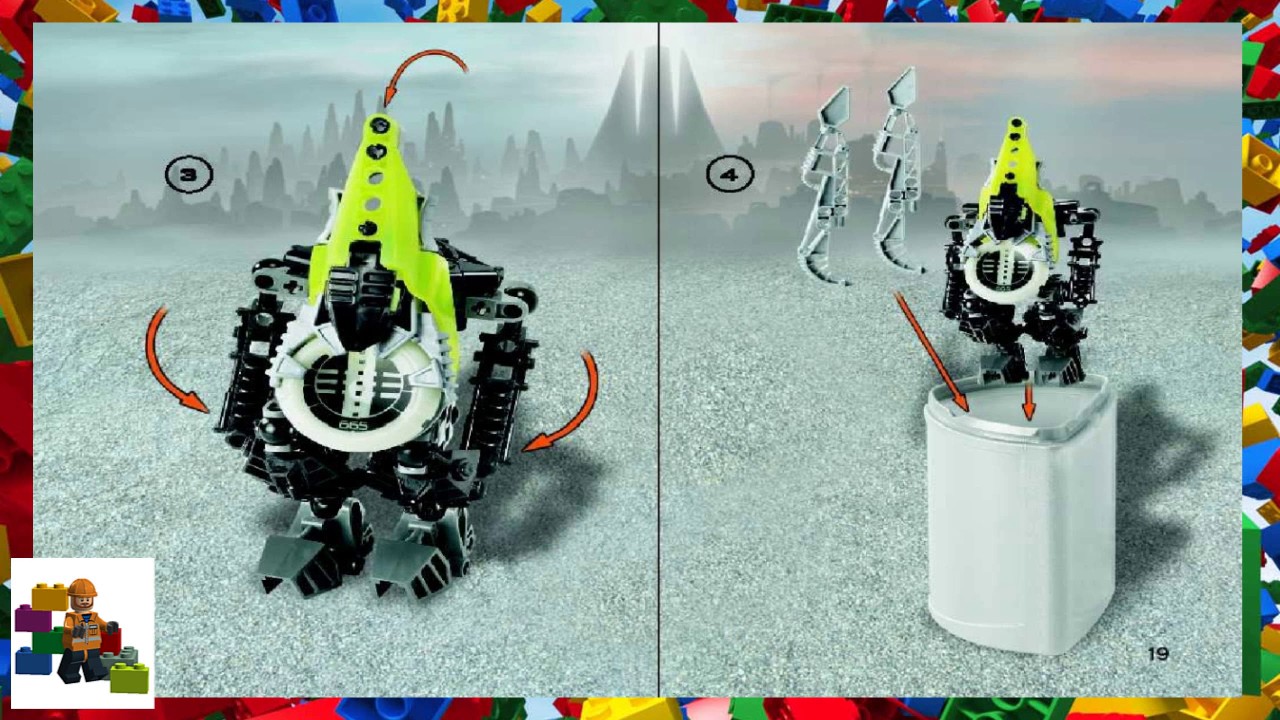 LEGO instructions - Bionicle - 8618 - Rorzakh - YouTube