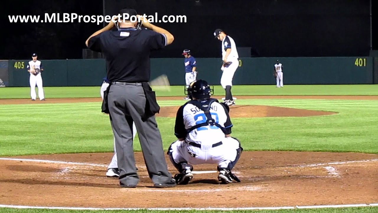 Ryan Tatusko strikes out Julio Teheran - YouTube
