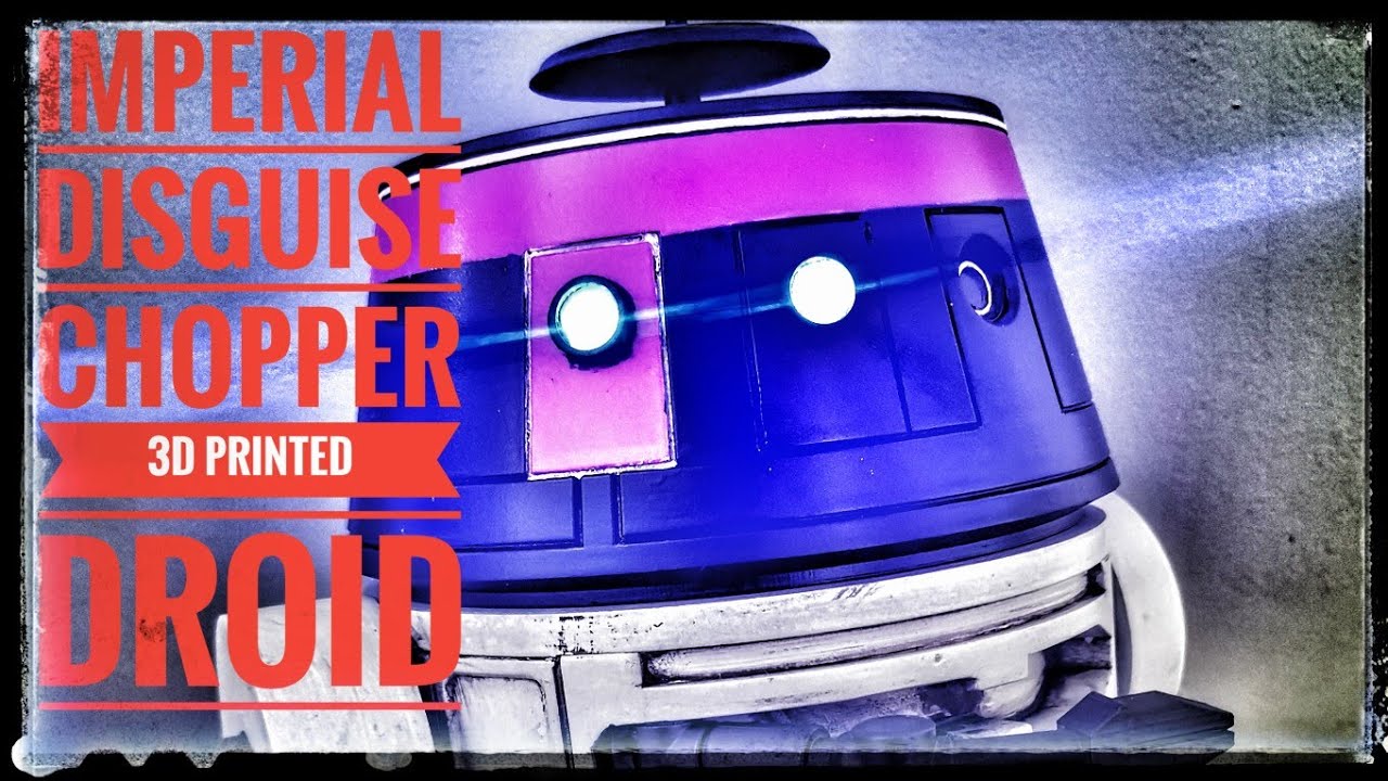 Mini astromech C1-10P (chopper) Imperial disguise 3D printed droid ...
