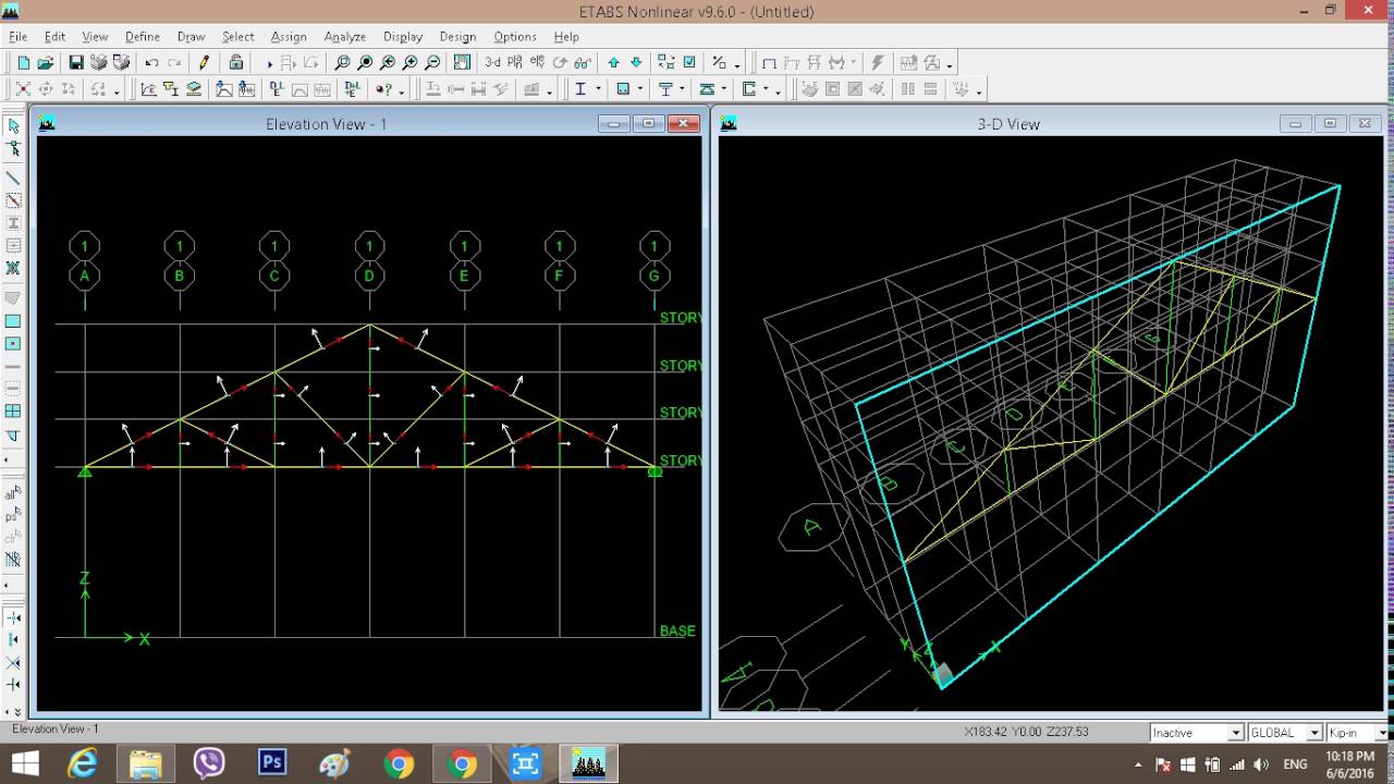 Etabs Tutorial of Truss Analysis - YouTube