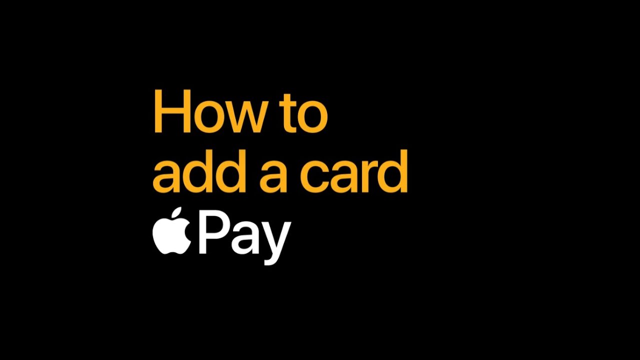 Apple Pay How to add a card - YouTube