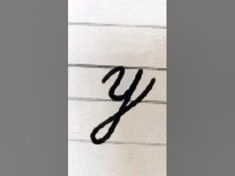 How to write cursive letter y |Cursive Writing for beginner |Cursive ...