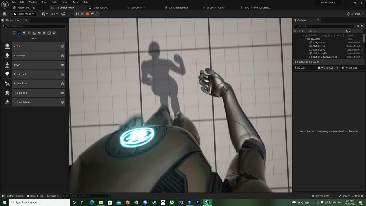 Unreal Engine 5 || Horror Game Part 3 || Using Layered Blend Per Bone - YouTube