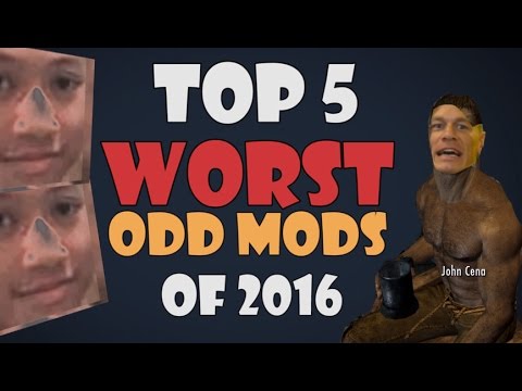 Top 5 WORST Skyrim Odd Mods of 2016! - YouTube