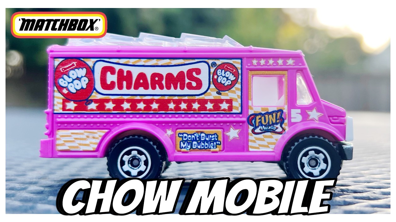 Charms- Chow Mobile -Matchbox Vibrant pink exterior- Unboxing and Review - - YouTube